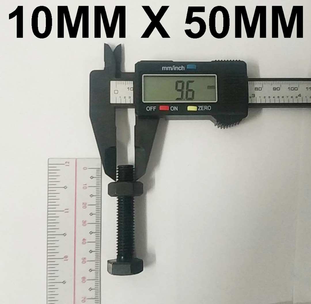 HT BOLT 10MM X 50MM WITH 1 PIECE NUT ( HI TENSILE ), Furniture & Home ...