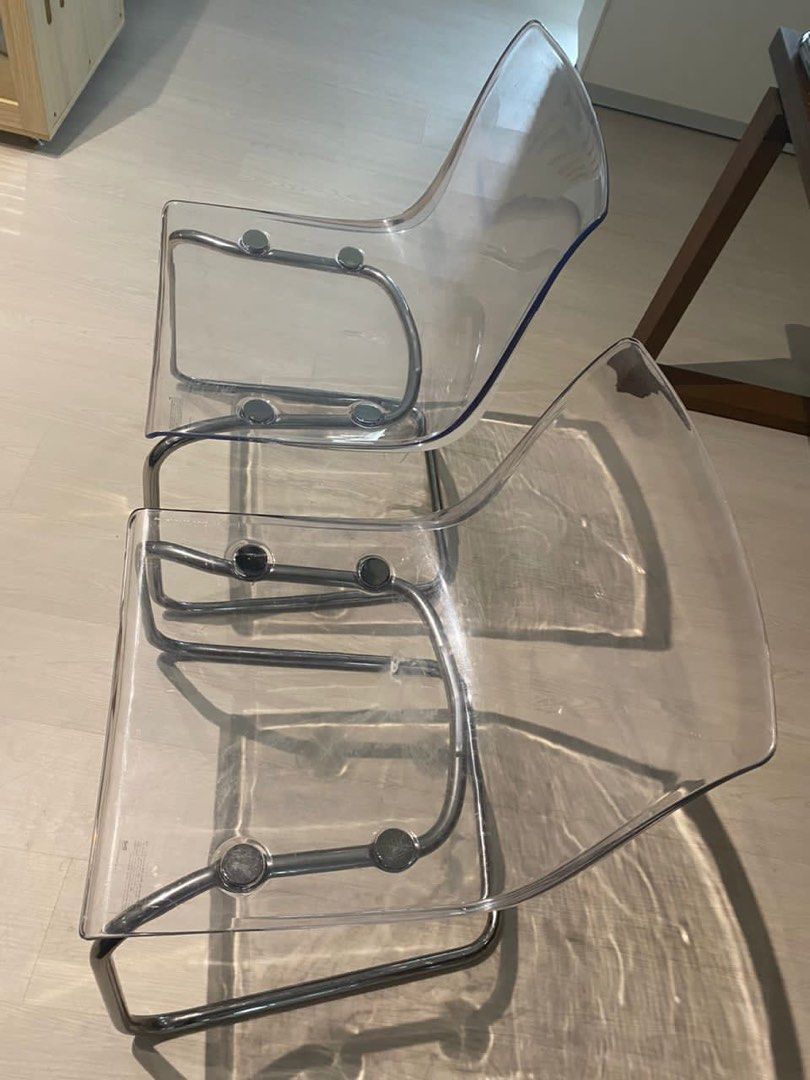 Ikea tobias chair 2 unit with minor defect, Furniture & Home Living ...