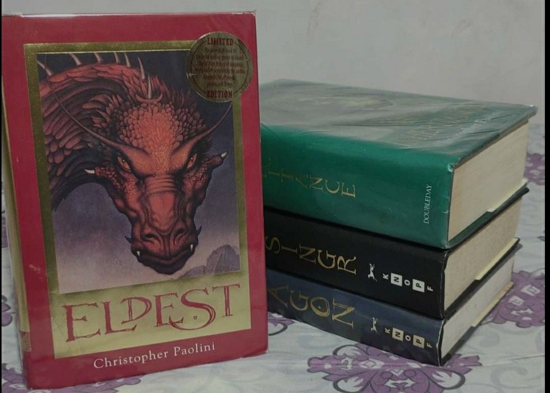 Inheritance Cycle By Christopher Paolini Hardbound Book Set Eragon Eldest Brisingr