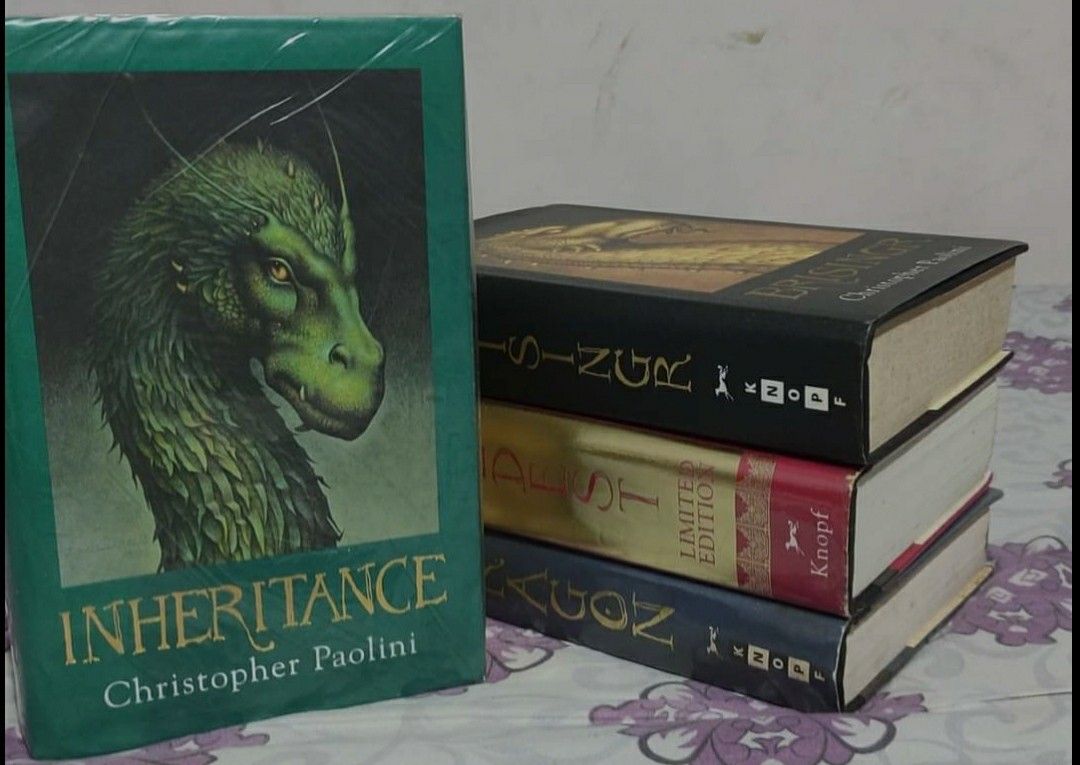 Inheritance Cycle By Christopher Paolini Hardbound Book Set Eragon Eldest Brisingr