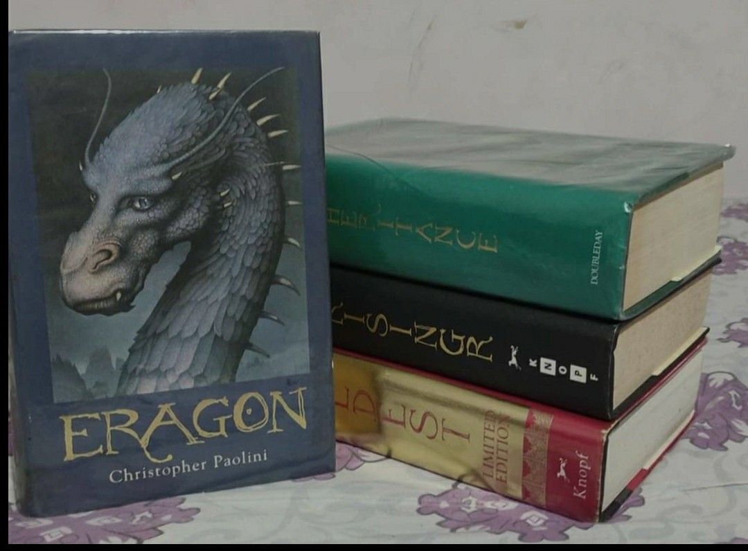 Inheritance Cycle By Christopher Paolini Hardbound Book Set Eragon Eldest Brisingr