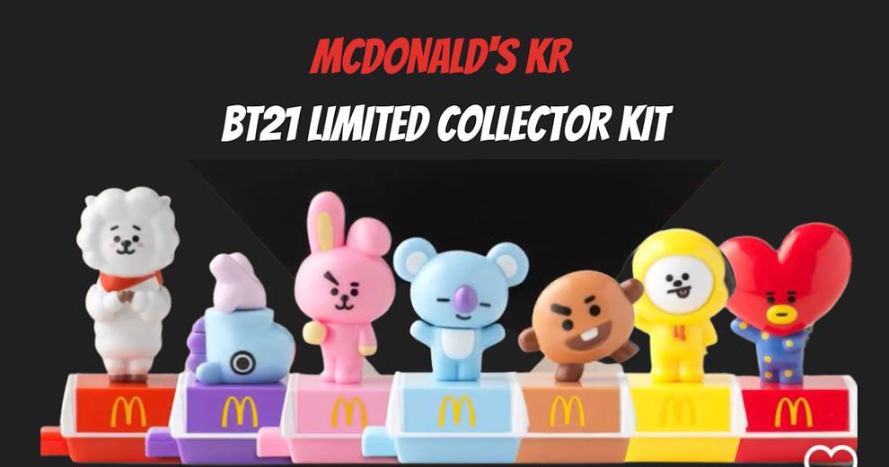 instock bts x mcd bt21 figure set, Hobbies & Toys, Memorabilia ...