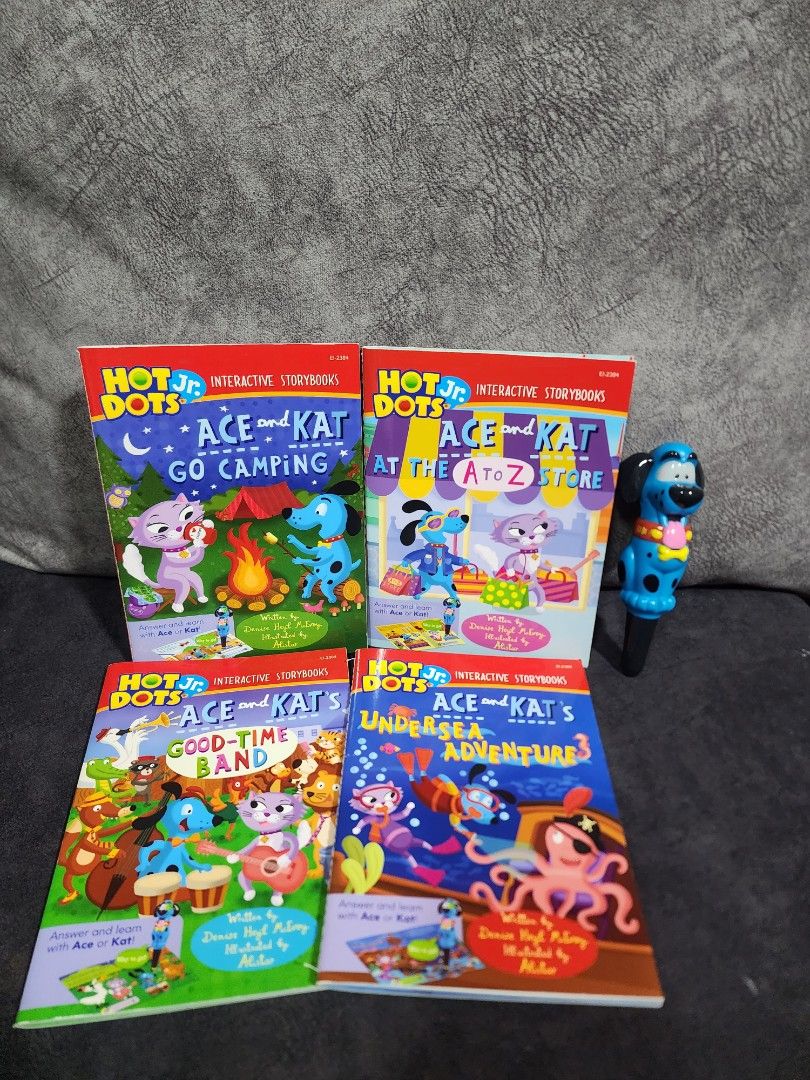Interactive Hot Dots books with talking pen, Hobbies & Toys, Books ...