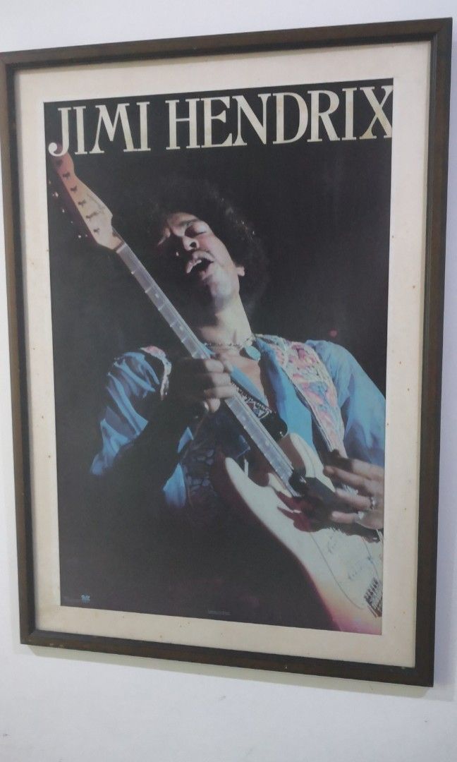 Jimi hendrix vintage poster copyright 1987, Hobbies & Toys, Music ...