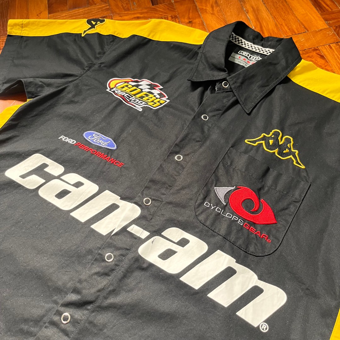 Kappa Race/Racing Button Down Polo, Men's Fashion, Tops & Sets, Formal ...