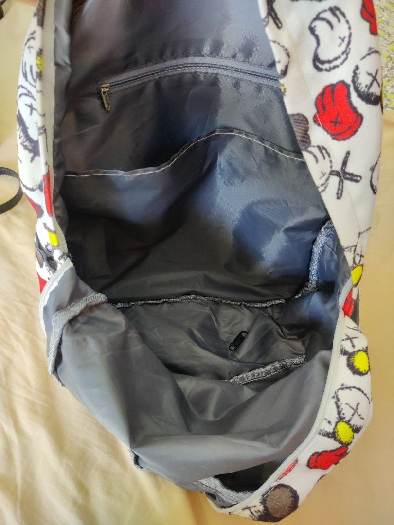 Kaws backpack white with Flaw, Women's Fashion, Bags & Wallets ...