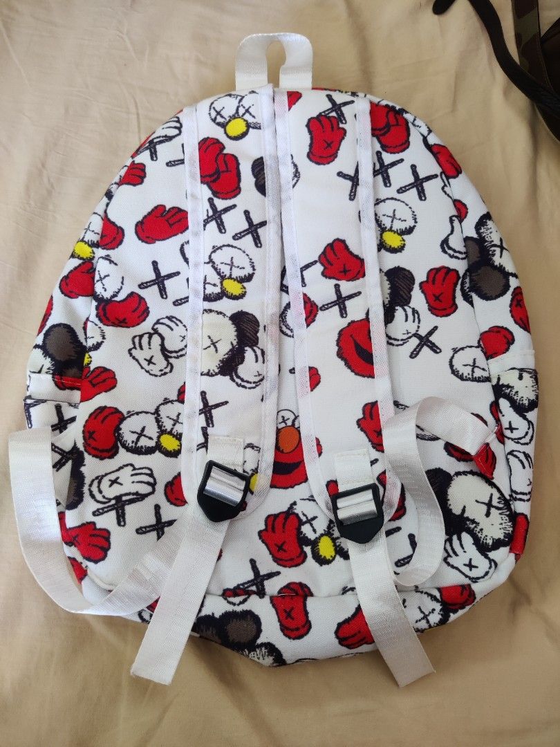 Kaws backpack white with Flaw, Women's Fashion, Bags & Wallets ...