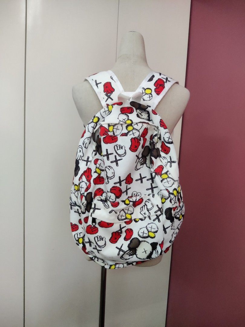 Kaws backpack white with Flaw, Women's Fashion, Bags & Wallets ...