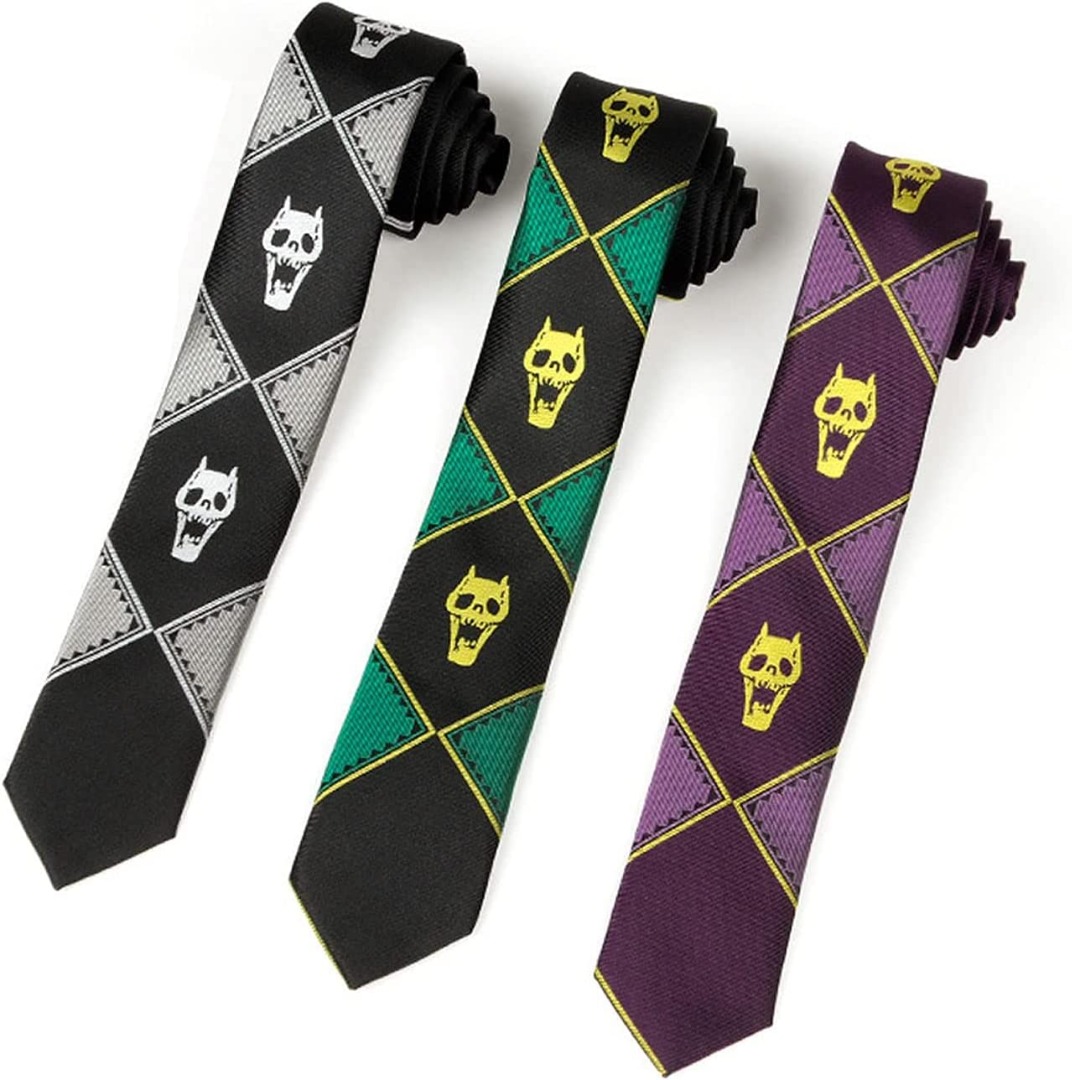 Kira Yoshikage Killer Queen Skull Neck Tie Jojo's Bizarre Adventure ...