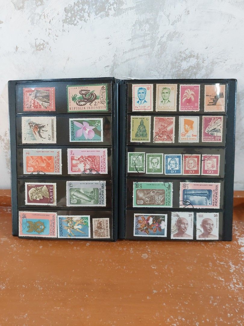 Album Perangko Filateli (kumpulan/koleksi perangko berbagai negara ...