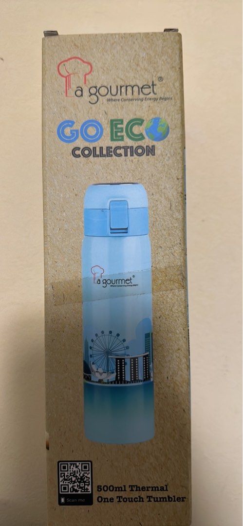 La Gourmet 500ml Thermal One Touch Tumbler, Furniture & Home Living ...