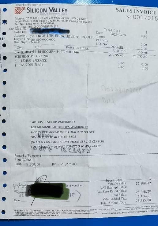 LENOVO Laptop almost new w/receipt on Carousell