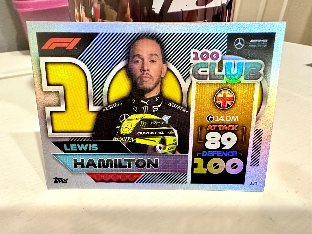 Lewis Hamilton 100 Club Turbo Attax 2022, Hobbies & Toys, Toys & Games ...