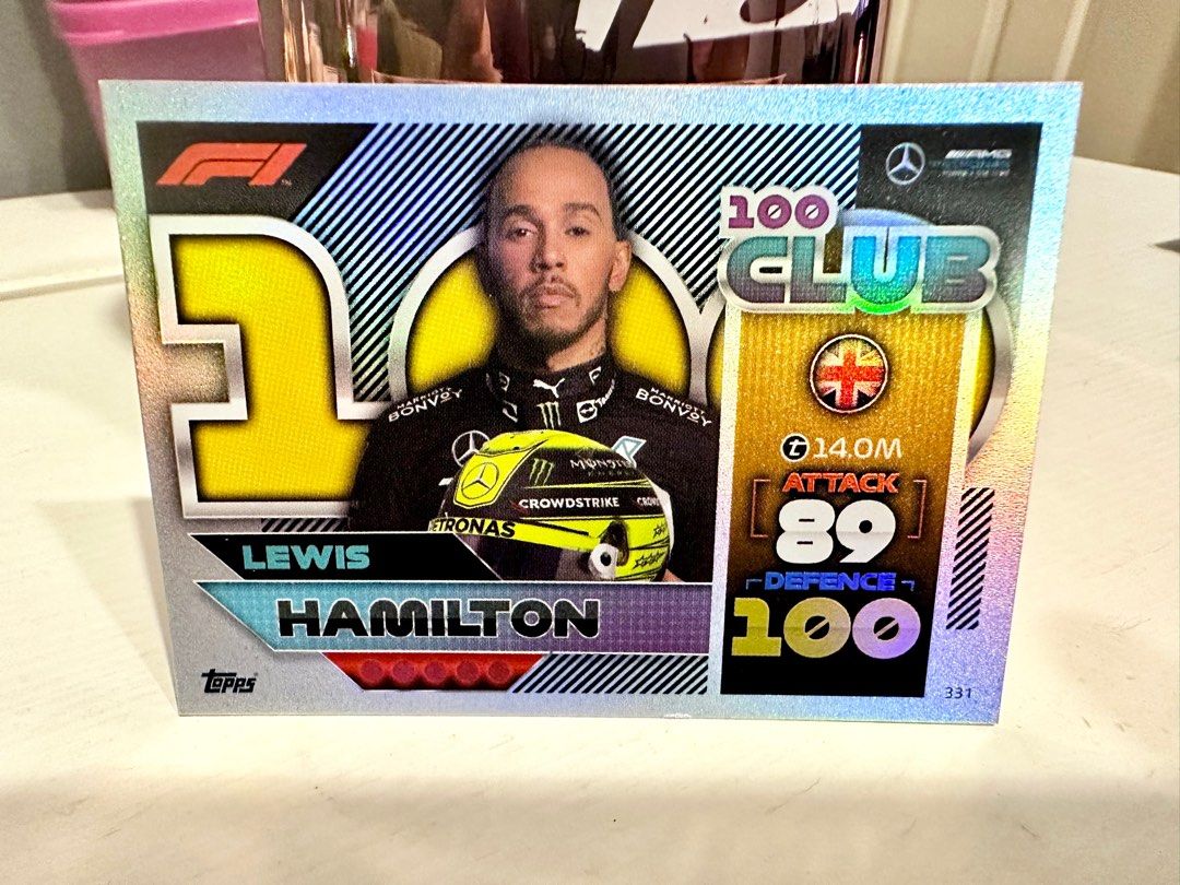 Lewis Hamilton 100 Club Turbo Attax 2022, Hobbies & Toys, Toys & Games ...