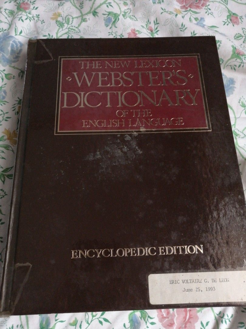 Lexicon Webster's Dictionary on Carousell