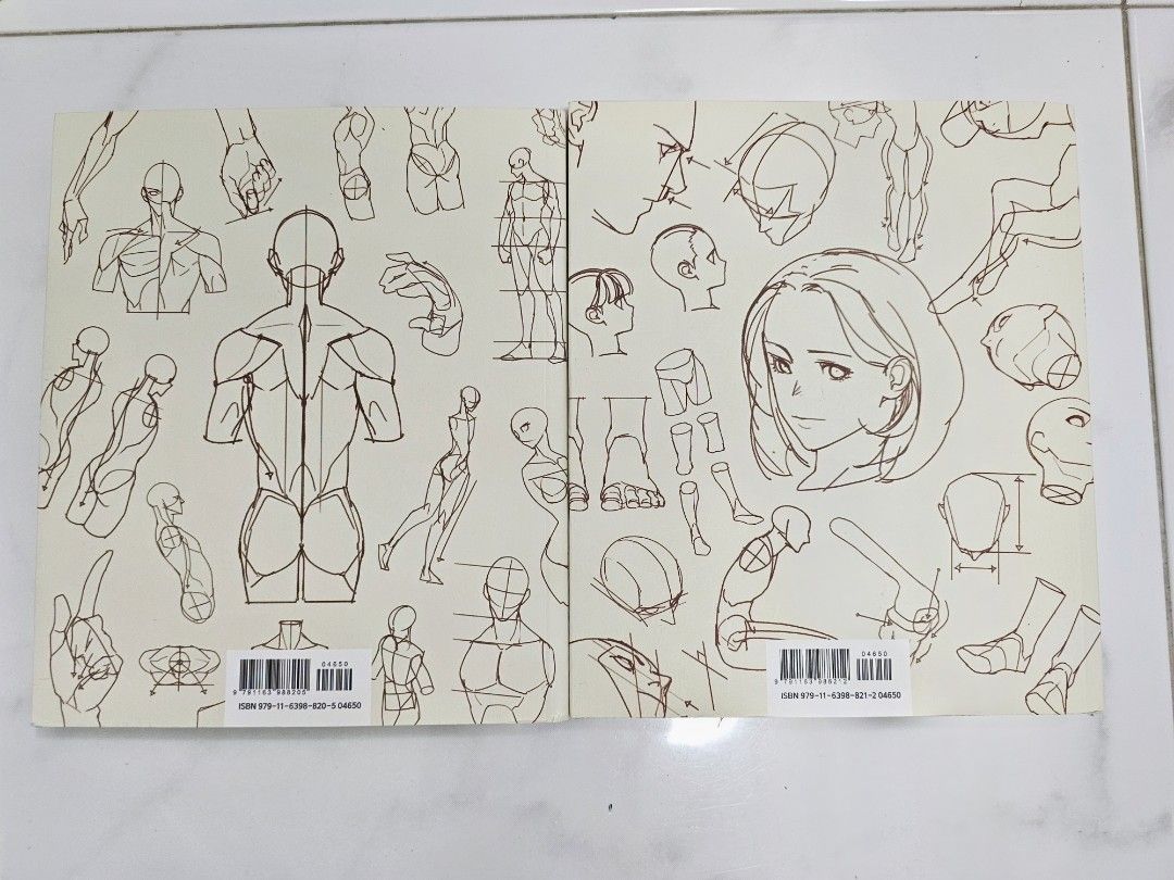 LEZHIN Point Character Drawing Book 1 & 2, Hobbies & Toys, Books ...