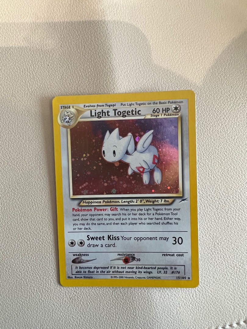 Light Togetic Holo - Neo Destiny Pokemon Cards, Hobbies & Toys, Toys ...