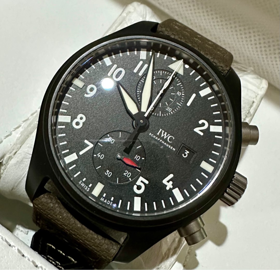 Local AD 2018 LNIB IWC Pilot TOP GUN Chronograph IW389001 44.5MM SRP of ...