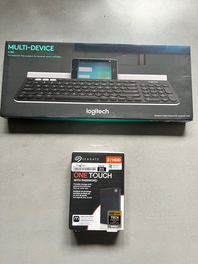 Logitech Keyboard K780 & Seagate One touch 2TB (Original Seal ...