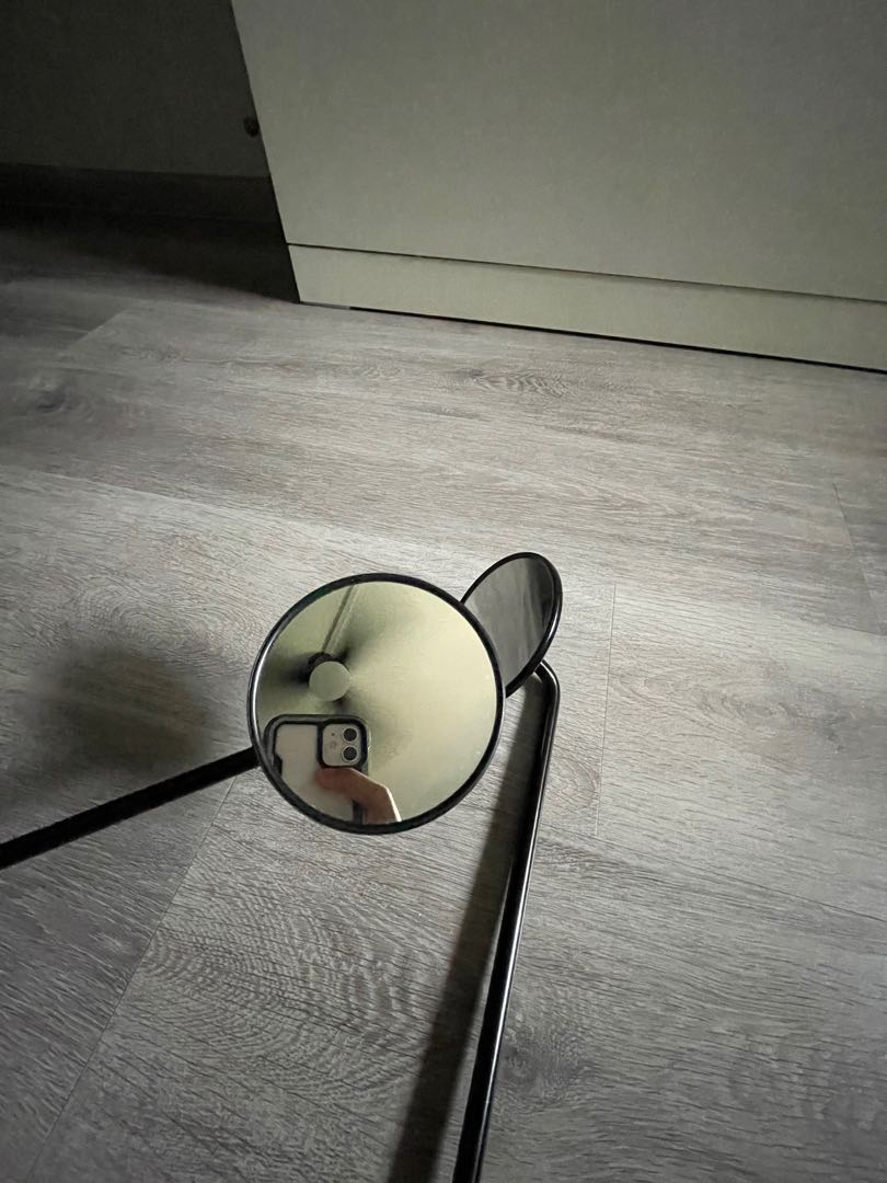 Long Rod Vintage Round Mirrors clip on, Motorcycles, Motorcycle ...