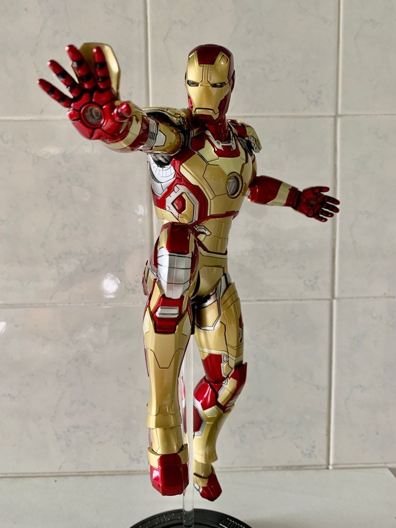 *LOOK HERE!* Hot Toys Iron Man Mark XLII Power Pose Marvel Avengers Mk ...