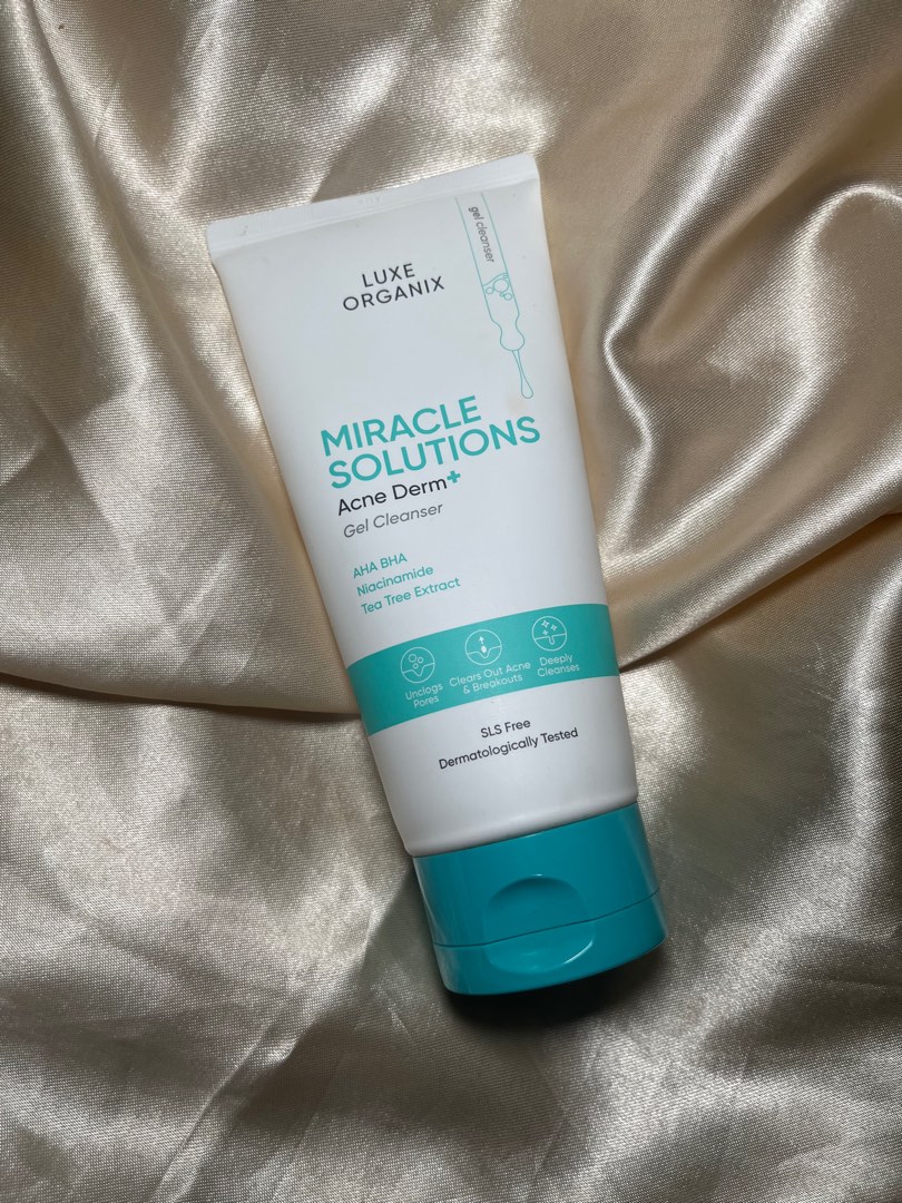 Luxe Organix Miracle Solutions Acne Derm Plus AHA BHA Cleanser, Beauty ...