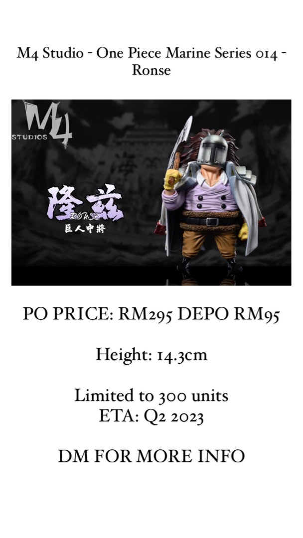 M4 Studio - One Piece Marine Series 014 - Ronse, Hobbies & Toys, Toys ...