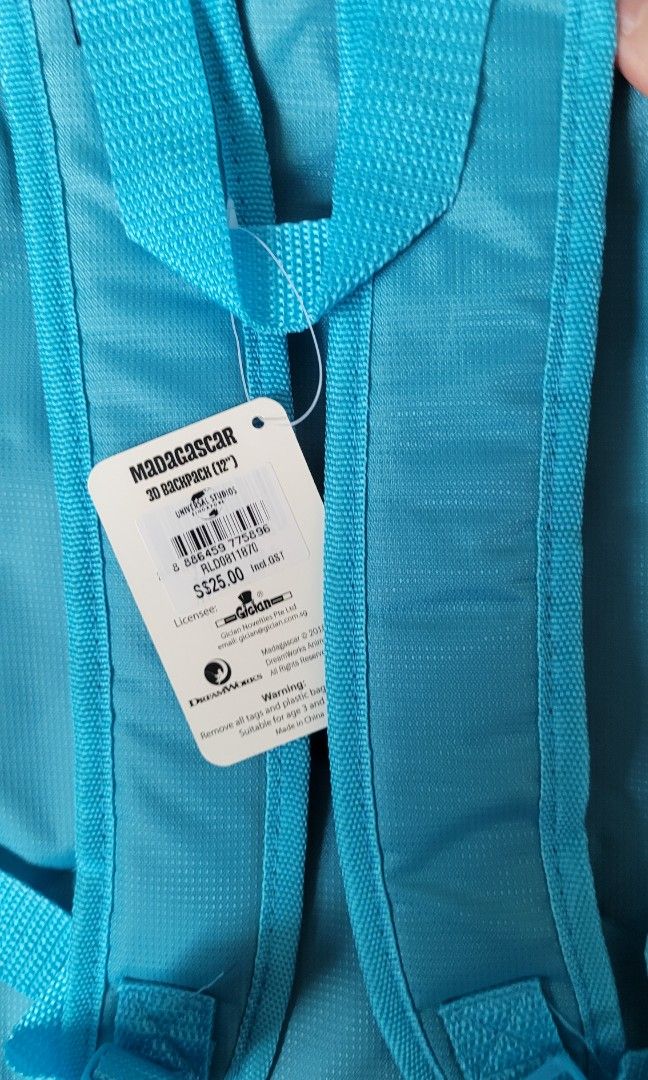 Madagascar 3D backpack, Babies & Kids, Babies & Kids Fashion on Carousell