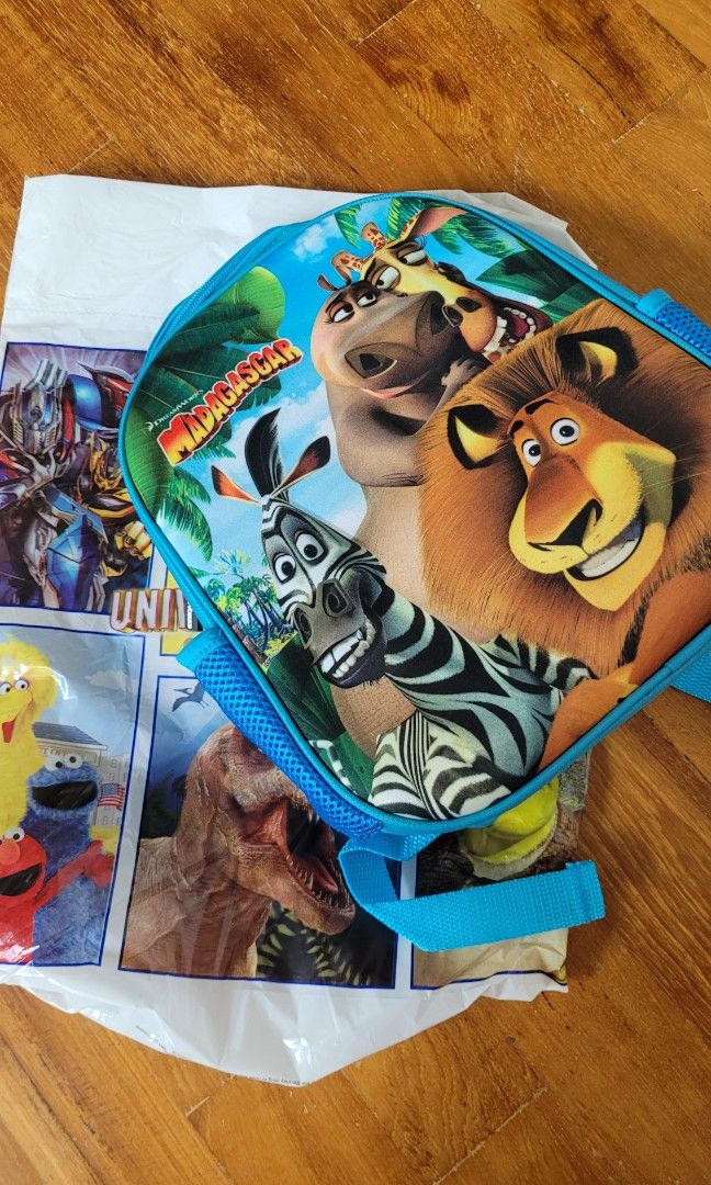 Madagascar 3D backpack, Babies & Kids, Babies & Kids Fashion on Carousell