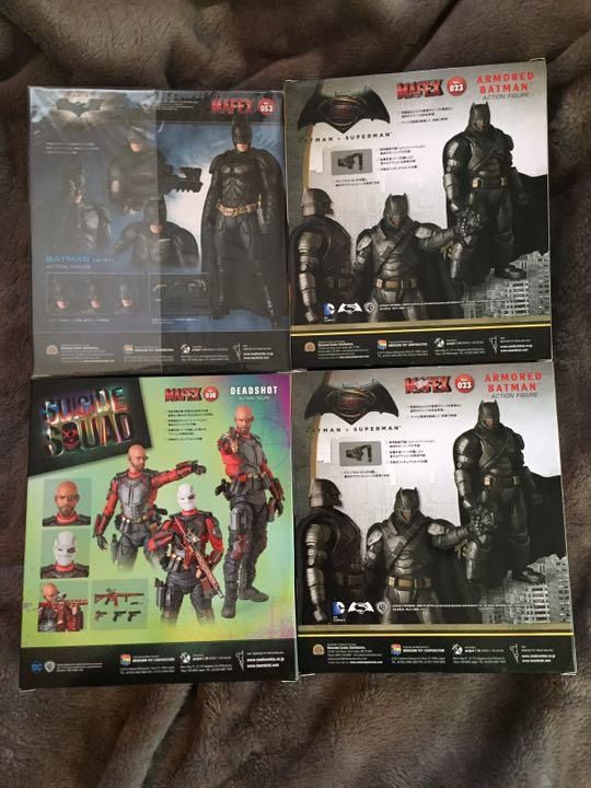 (RARE) MAFEX No. 23 ARMORED BATMAN - MAFEX No. 38 DEADSHOT - MAFEX No ...