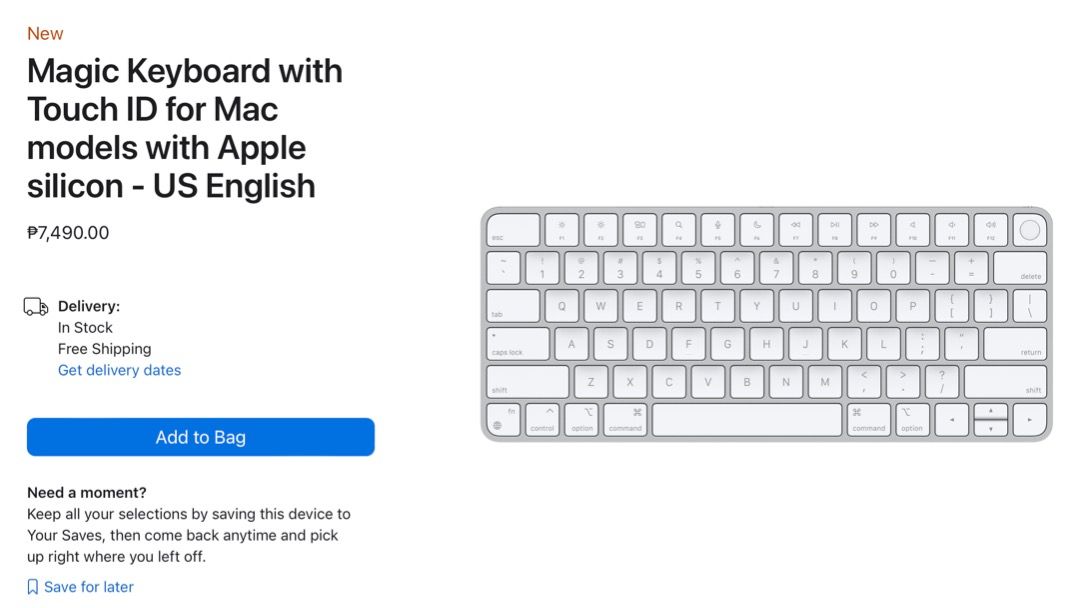 [RUSH] [SALE] Magic Keyboard with Touch ID for Mac, Computers & Tech, Parts & Accessories ...
