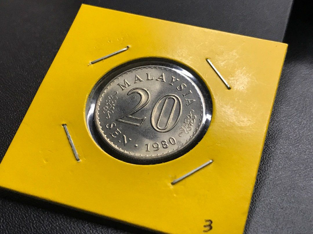 Malaysia 20sen 1980 parliament duit lama syiling, Hobbies & Toys ...