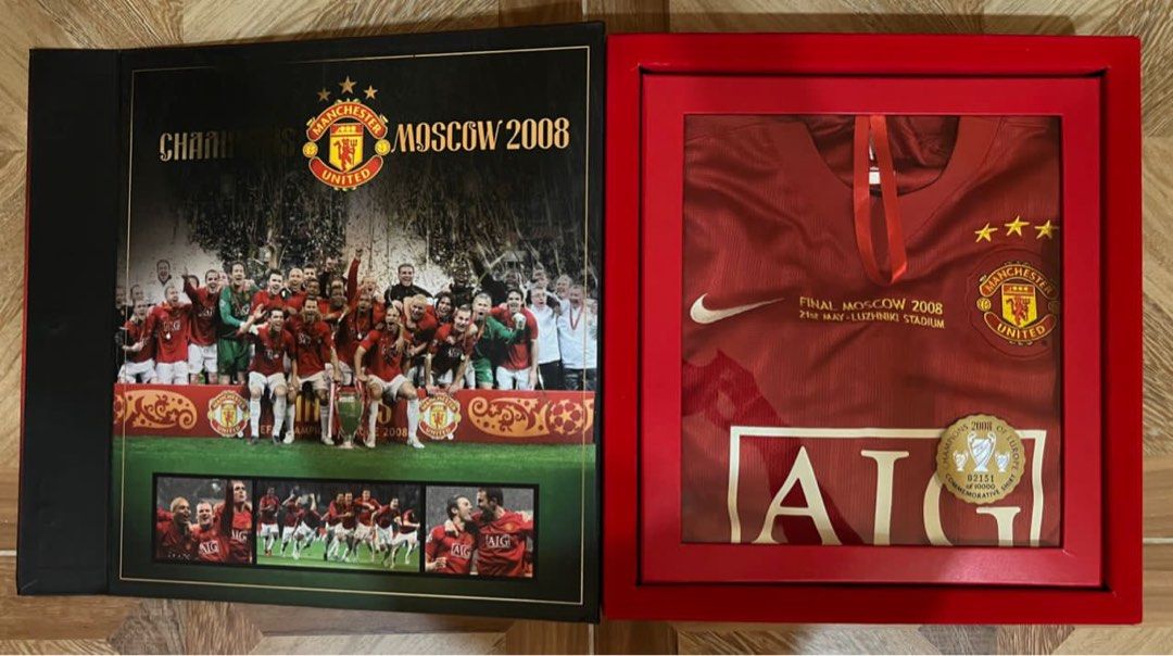 MANCHESTER UNITED 2008 UCL COMMEMORATIVE BOXSET, Hobbies & Toys ...