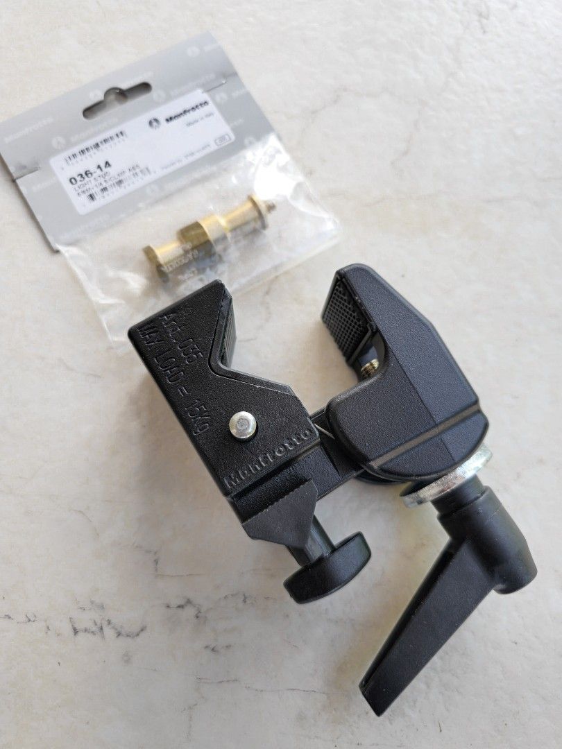 Manfrotto 035 Super Clamp with Stud, Photography, Photography ...