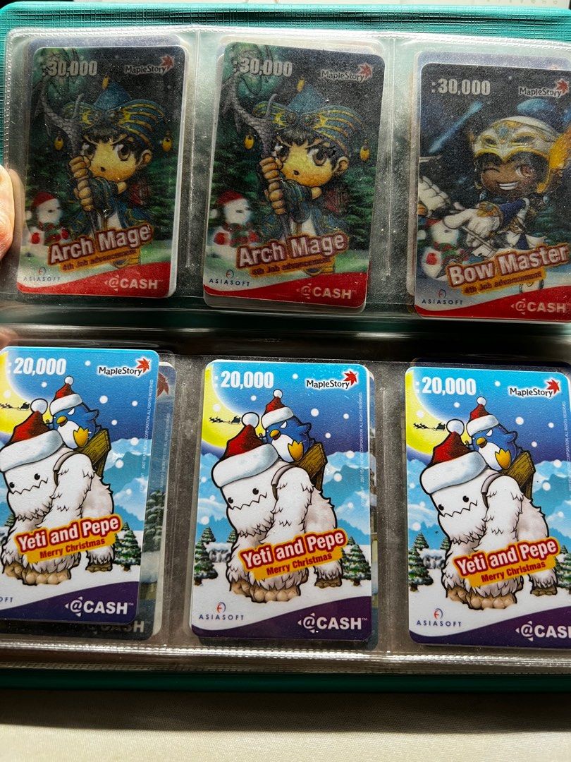 Maplestory / Maplesea / other Asiasoft games used prepaid cards ...