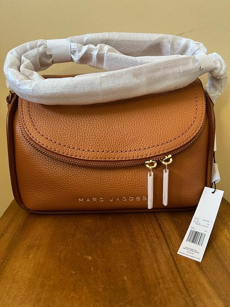 Marc Jacobs M0016932 The Groove Leather Mini Messenger Smoked Almond ...