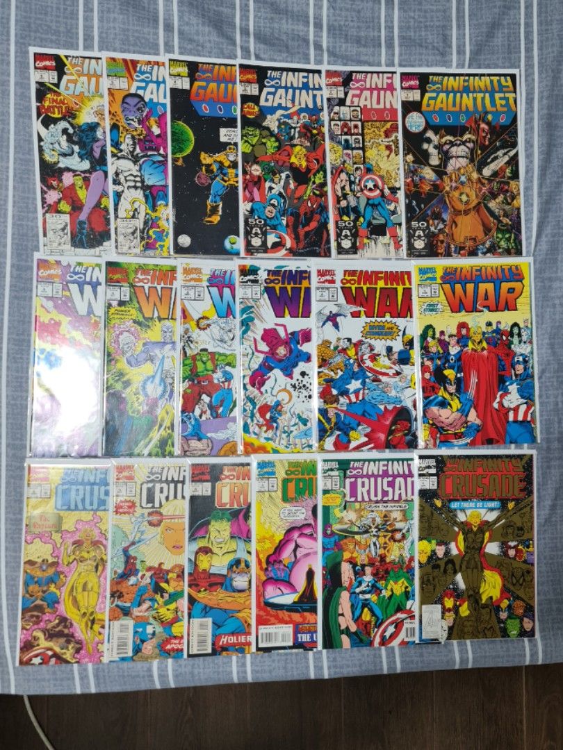 MARVEL INFINITY GAUNTLET FULL STORY SET, Hobbies & Toys, Books ...