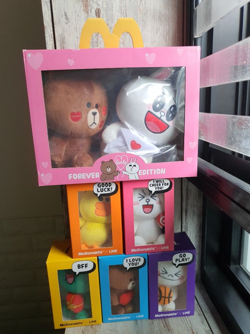McDonald's X Line Friends Plushies, Hobbies & Toys, Toys & Games on ...