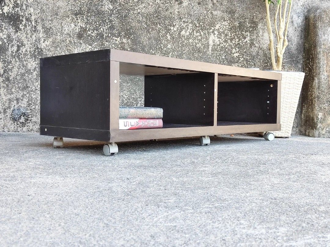 Mdf Wood TV Console with wheels on Carousell
