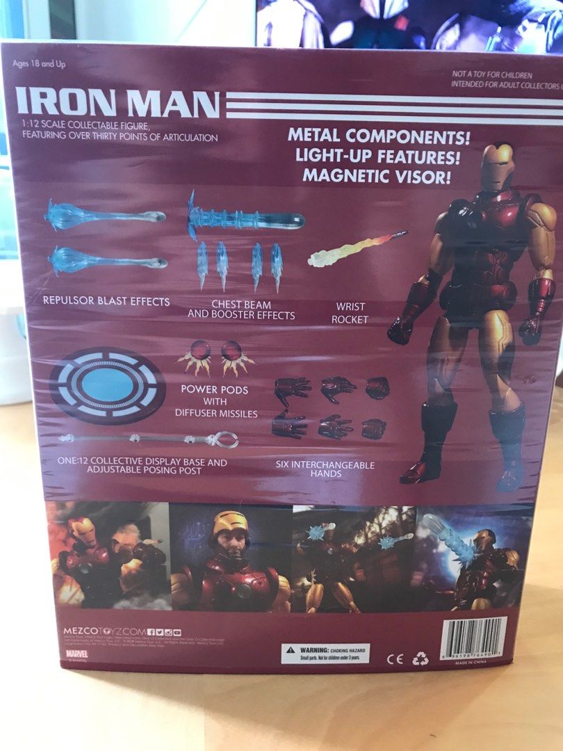 Mezco The Invincible Iron man( Not Marvel Legends), Hobbies & Toys ...