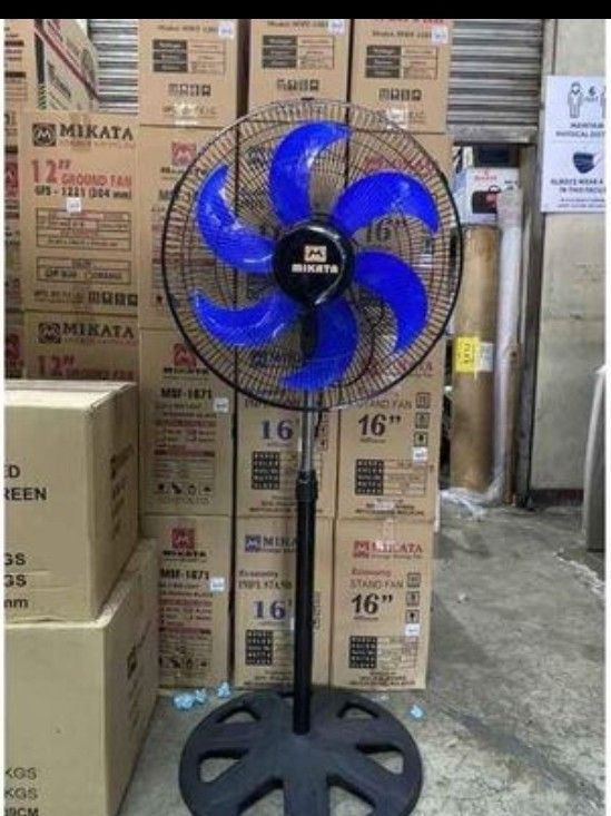MIKATA 18 inch 6 Blade Lotus stand fan, Furniture & Home Living, Lighting & Fans, Fans on Carousell