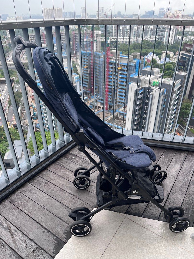 Mimosa compact cabin stroller denim blue, Babies & Kids, Going Out ...