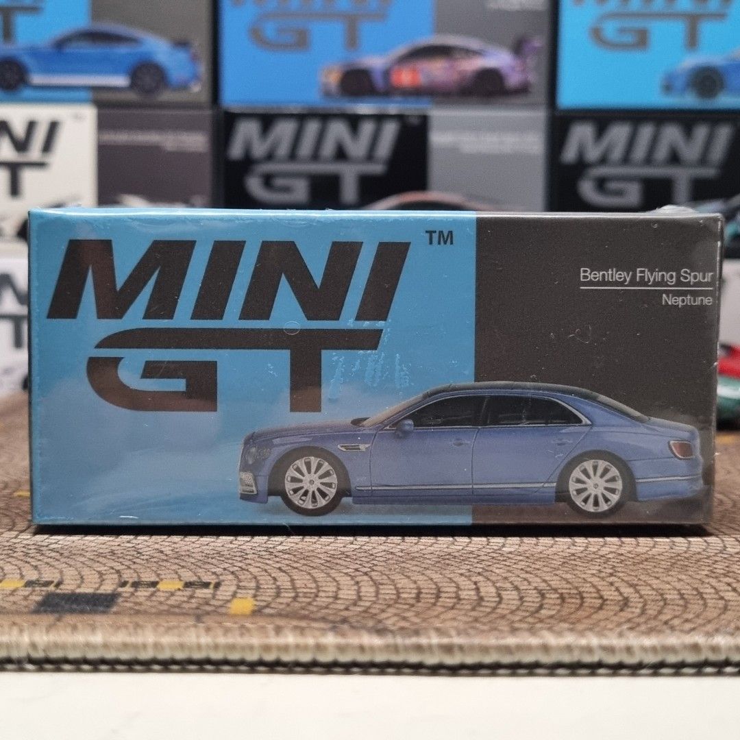 Mini GT Bentley Flying Spur Neptune Blue 1/64 Diecast, Hobbies & Toys ...