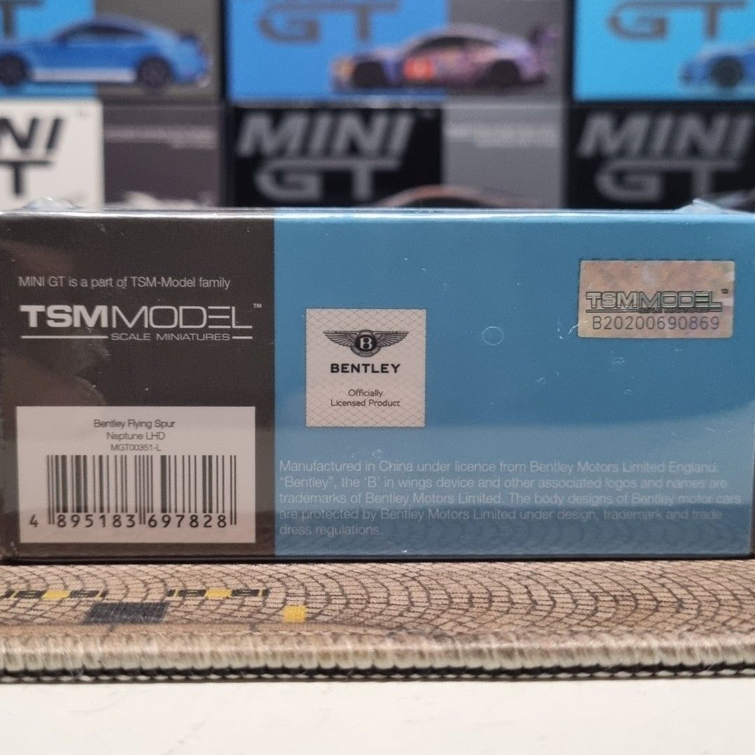 Mini GT Bentley Flying Spur Neptune Blue 1/64 Diecast, Hobbies & Toys ...