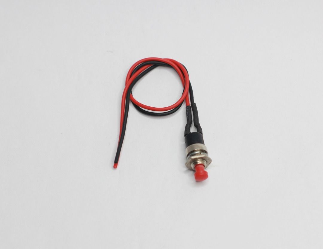 MINI PUSH BUTTON SWITCH, 7mm SPST 1A 250V AC 2-PIN MOMENTARY SWITCH ...