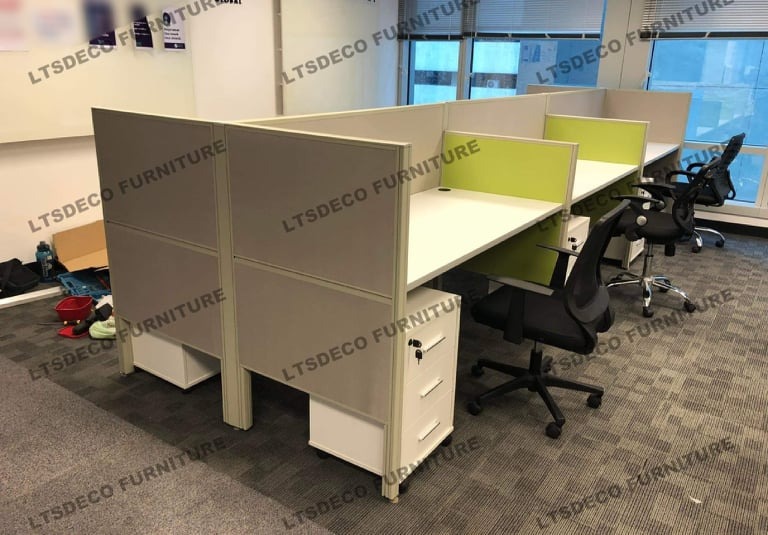 Modular table Office partition Workstation cubicle Office furniture! on ...