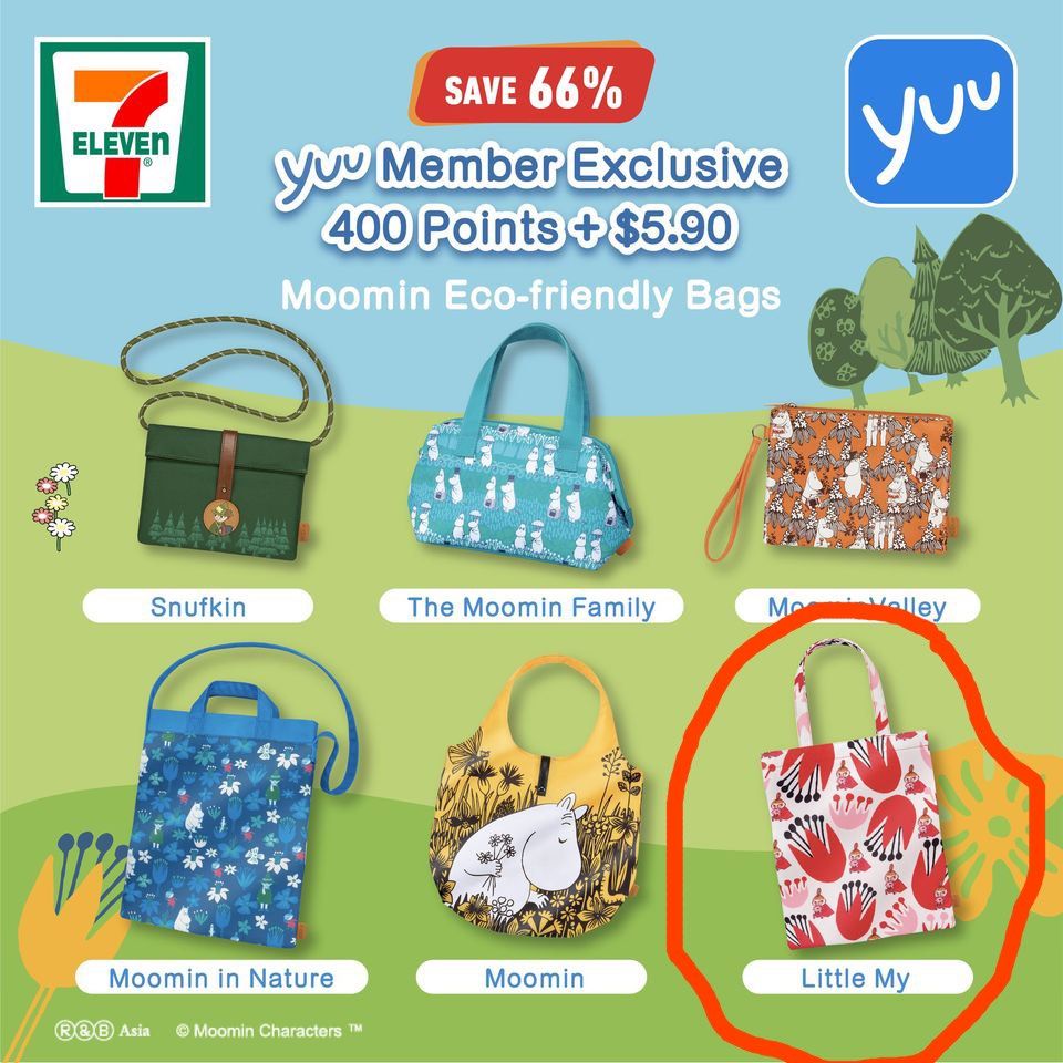 Moomin 7 Eleven Little My Tote Bag, Women's Fashion, Bags & Wallets ...