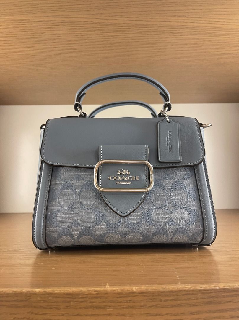New Coach Original Morgan Top Handle Satchel In Signature Chambray ...