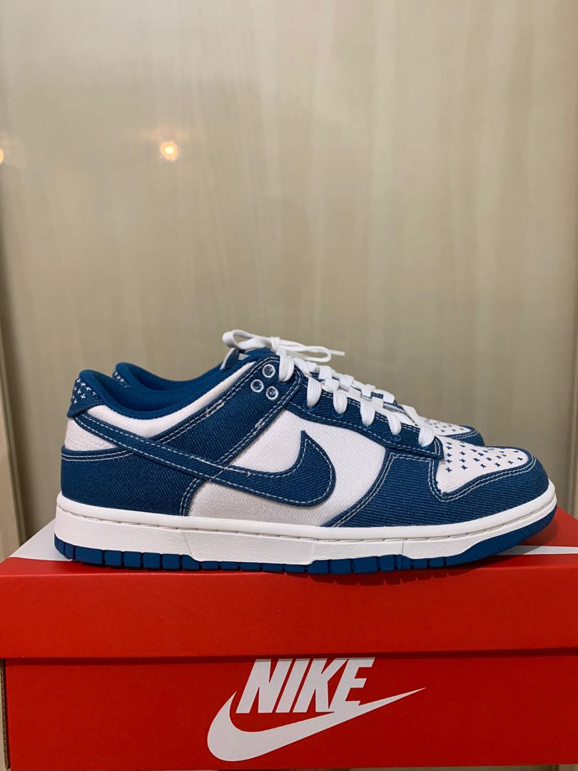 Nike dunk sashiko industrial blue, Men's Fashion, Footwear, Sneakers on ...