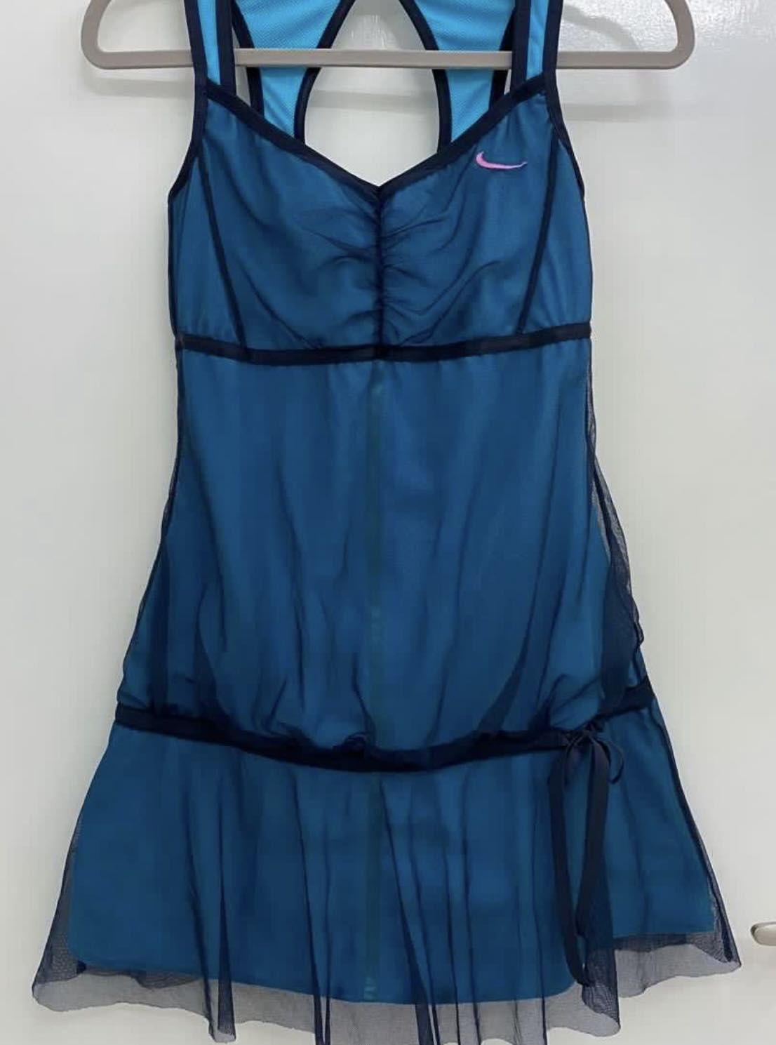 RARE Nike Maria Sharapova Blue Tulle Tennis Dress, Women's Fashion ...